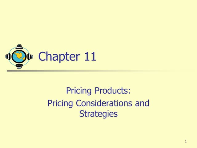 Pricing- PHILIP KOTLER | PPTX