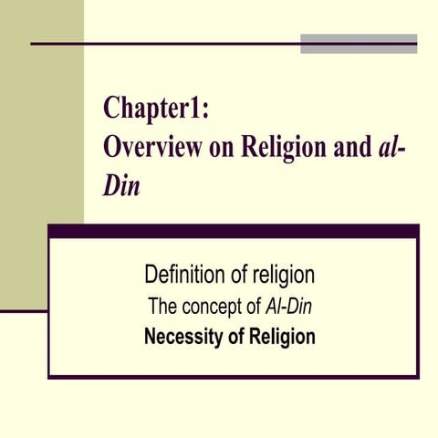 Chp.1 overview on religion | PPT