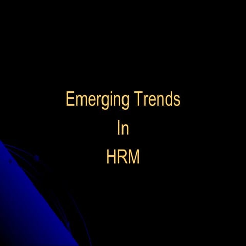 HR Emerging Trends | PPT