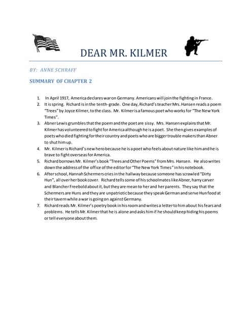 Dear Mr. Kilmer | PDF