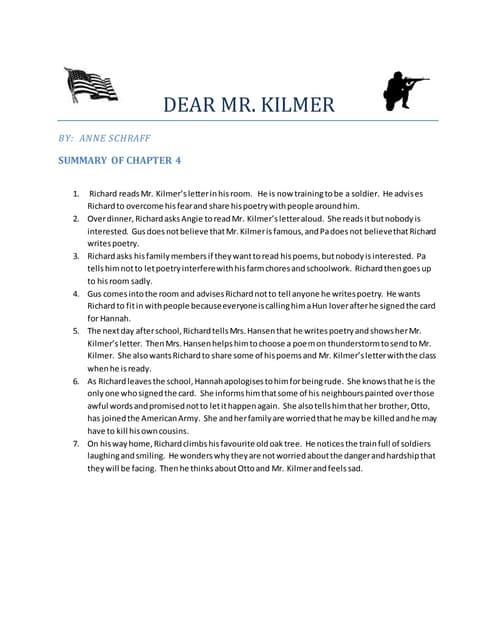 307144700 dear-mr-kilmer | DOCX | Poetry | Books and Literature