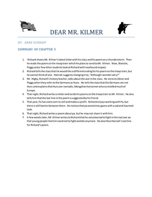 Dear Mr. Kilmer | PDF