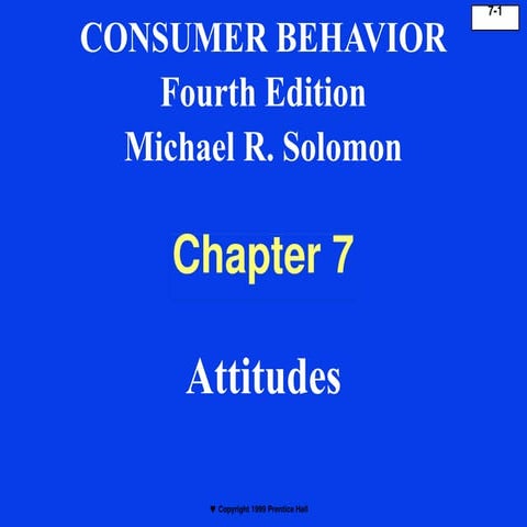 Consumer behaviour fourth edition chapter 7 | PPT