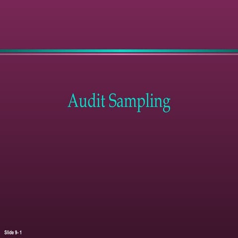 SA 530 Audit Sampling | PPTX