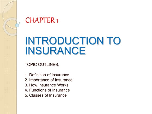 Chap 7 -_insurance_documents | PPT