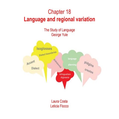 Chp 18 language and regional variation | PPT