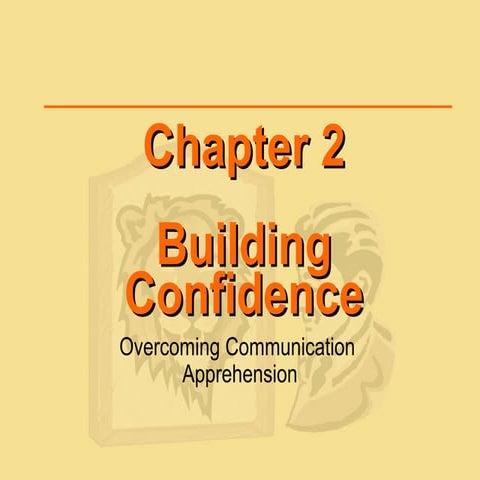 Chapter 2 Confidence | PPT