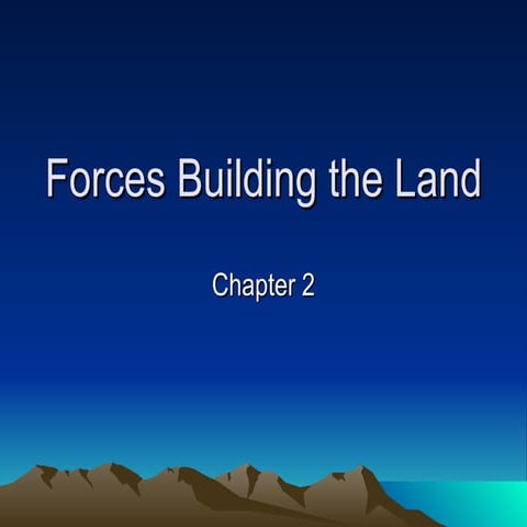 Chp2 Forces Building the Land | PPT