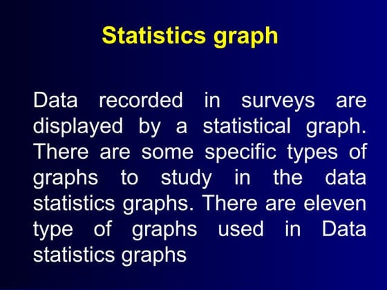Graphical Representation of Statistical data | PPTX