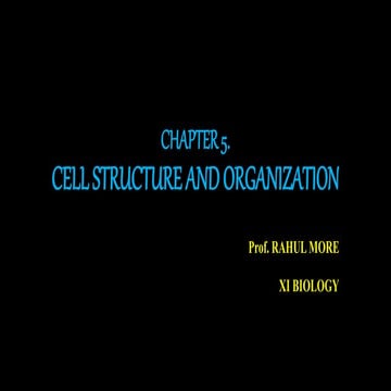 Chp5.cell structure and organization | PPTX | Biological Sciences | Science