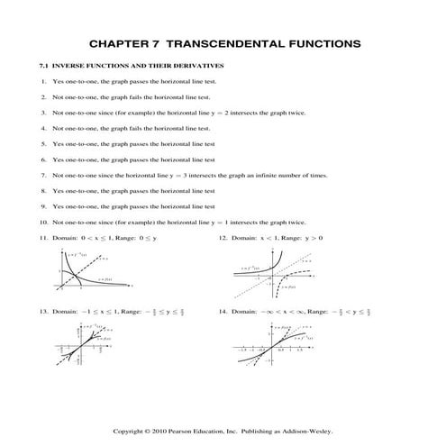 Chp7 transcendental functions | PDF
