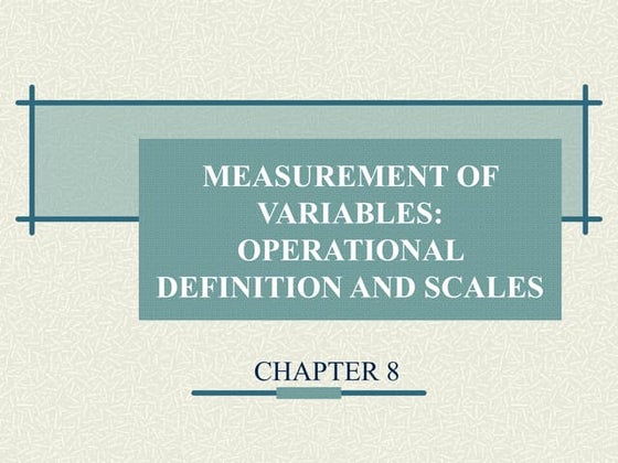 6. operationalization of variables | PPT