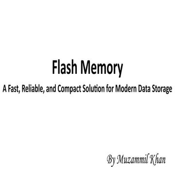 CH&PCM 09 Flash Memory and its types of mem | PPTX