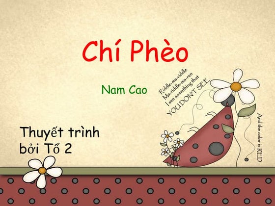 Thuyết trình chí phèo | PPTX