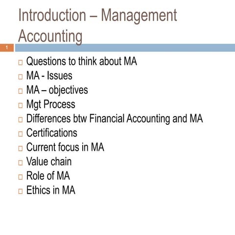 management accounting | PPT