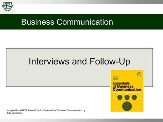 COMM 100 Chpt 10 Communicating Professionally in Person | PPT