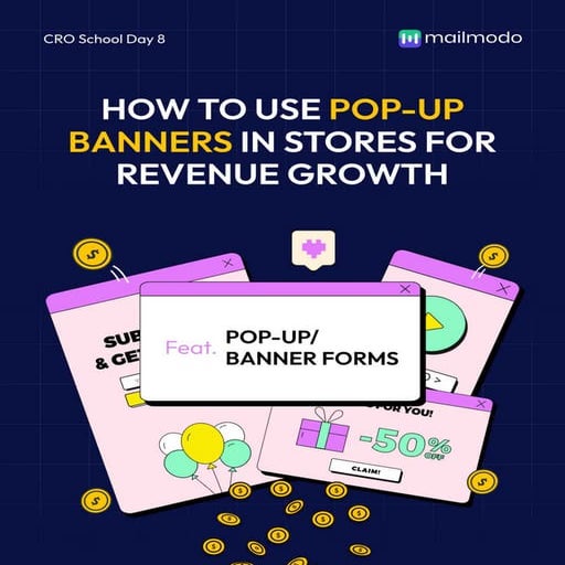 Pop-up/Banners Forms - CRO School by Mailmodo | PDF