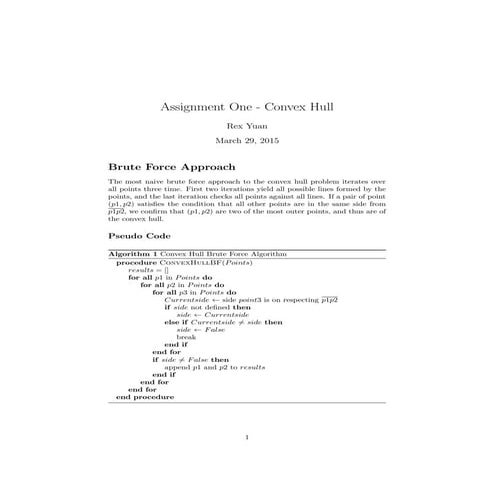 Convex Hull Algorithm Analysis Pdf