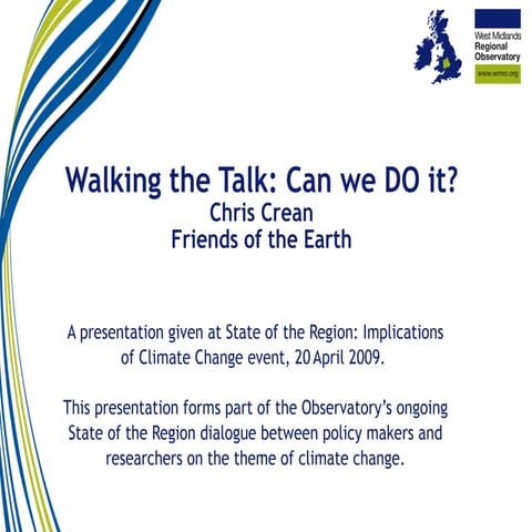 Walking the talk: Can we do it? | PPT