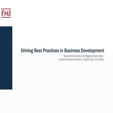 2016 CRW - Keynote Session: Driving Best Practices in Business ...