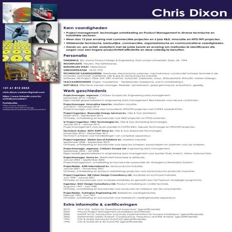 Chris dixon cv met nl overzicht | PDF