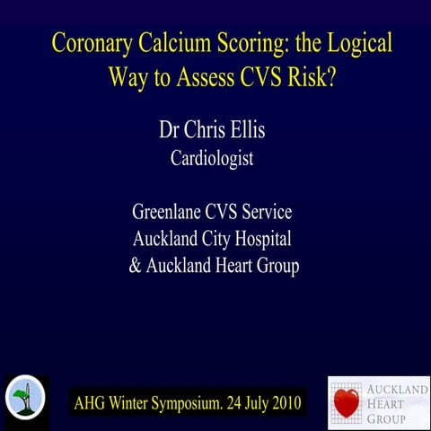 Chris ellis calcium scoring cta | PDF | Heart and Cardiovascular ...