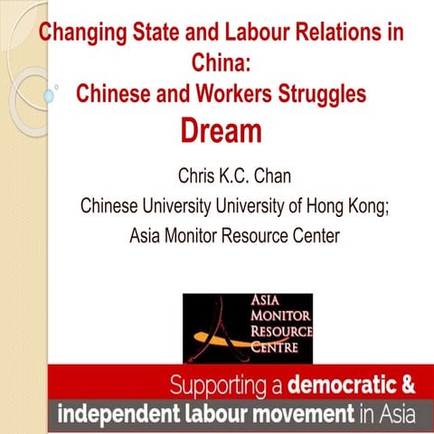 Changing State and Labour relations in China | PPTX