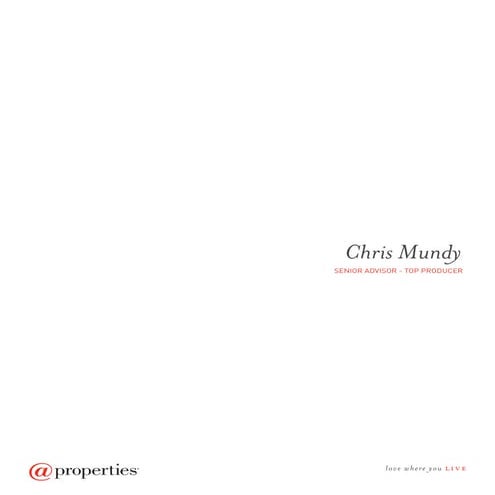 Chris Mundy Agent Brochure | PDF