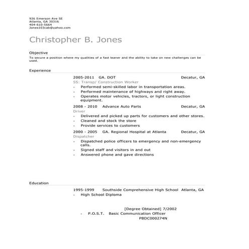 Resume Sean Murphy | DOC