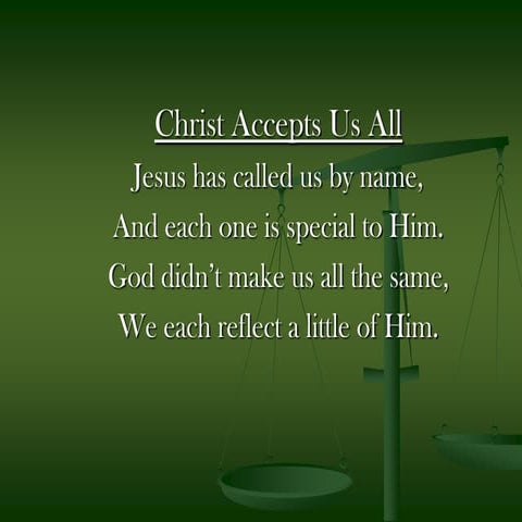 Christ accepts us all | PPTX