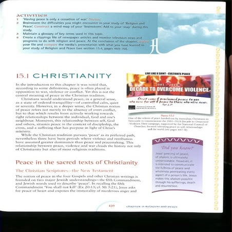 Christanity and Peace from Living Religion | PDF | Christianity ...