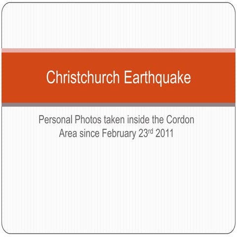 Christchurch Earthquake | PPT