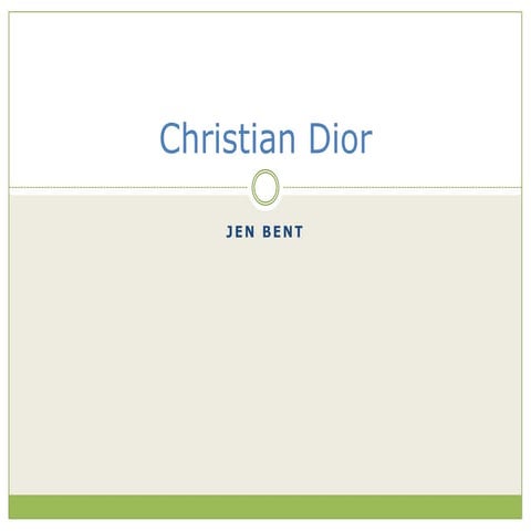 Christian Dior | PPTX