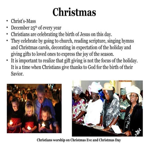 Christian Holidays PowerPoint Presentation | PPTX