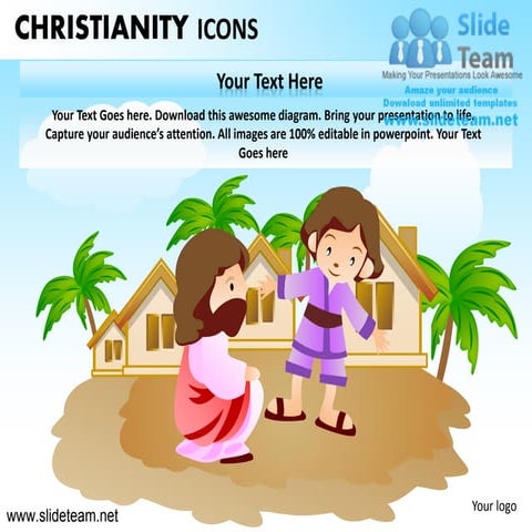 Christianity jesus christ icons powerpoint presentation slides. | PDF