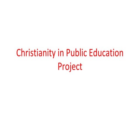 Christianity project | PPT
