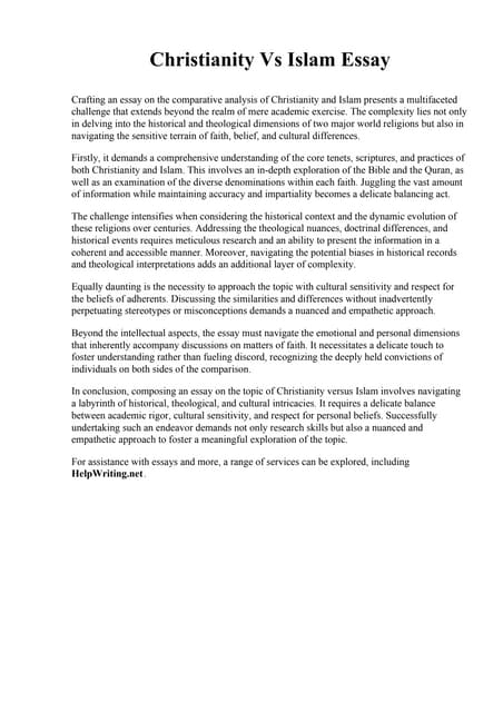 Essay On Christianity | PDF