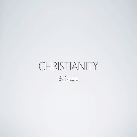 Christianity world religion project | KEY