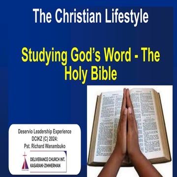 Christian Lifestyle Studying the Word.pptx