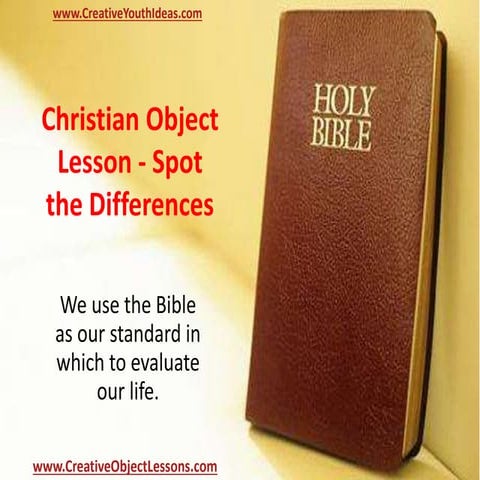 Christian Object Lesson - Spot the Differences | PPTX
