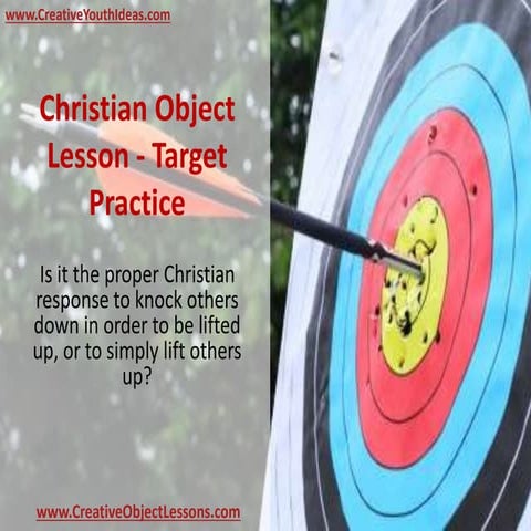 Christian Object Lesson - Target Practice | PPTX | Christianity ...