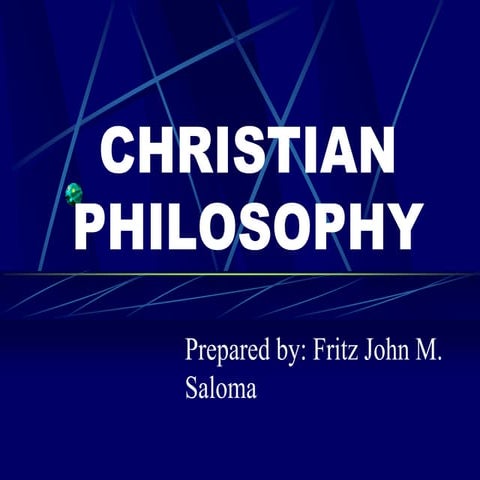 Christian philosophy | PPT