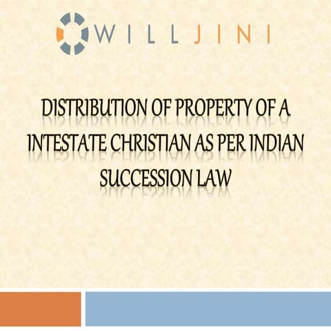 Distribution of Assets as per Christian Succession Laws | PPTX