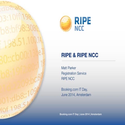 RIPE & RIPE NCC/Using RIPE Atlas and RIPEstat for Network Analysis | PDF