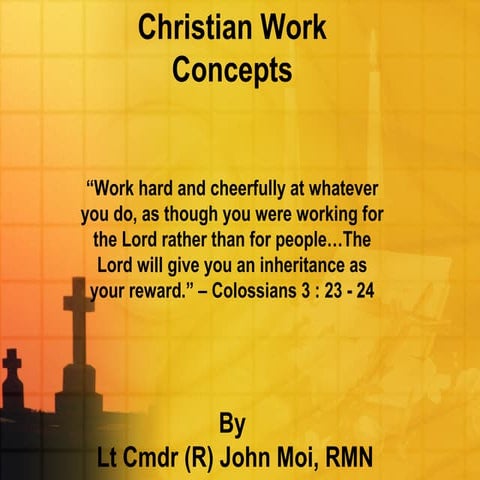 Christian work concepts | PPT | Christianity | Religion & Spirituality