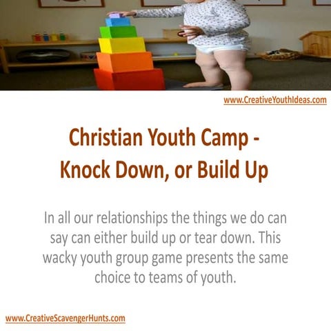 Christian Youth Camp - Knock Down, or Build Up | PPT