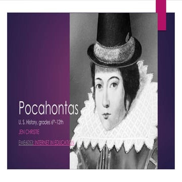 Pocahontas Lesson | PPTX