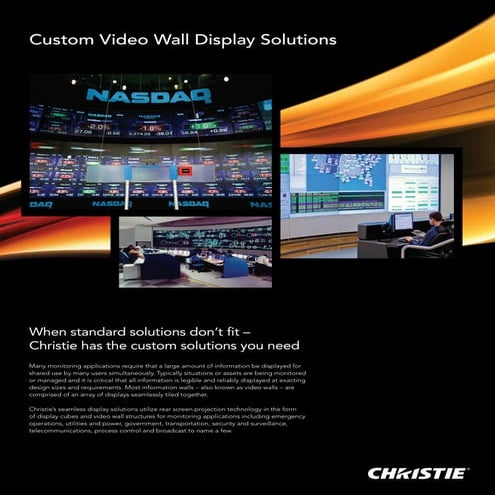 Christie custom-video-wall-solutions | PDF