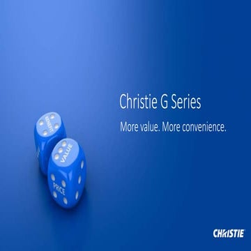 Christie G Series | PPTX
