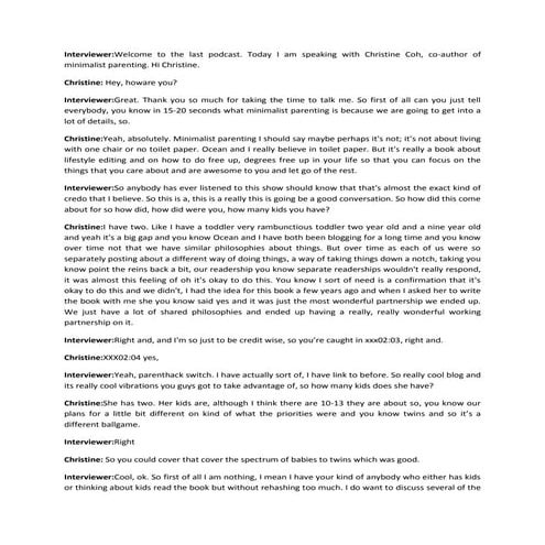 Sweet processinterview | DOCX